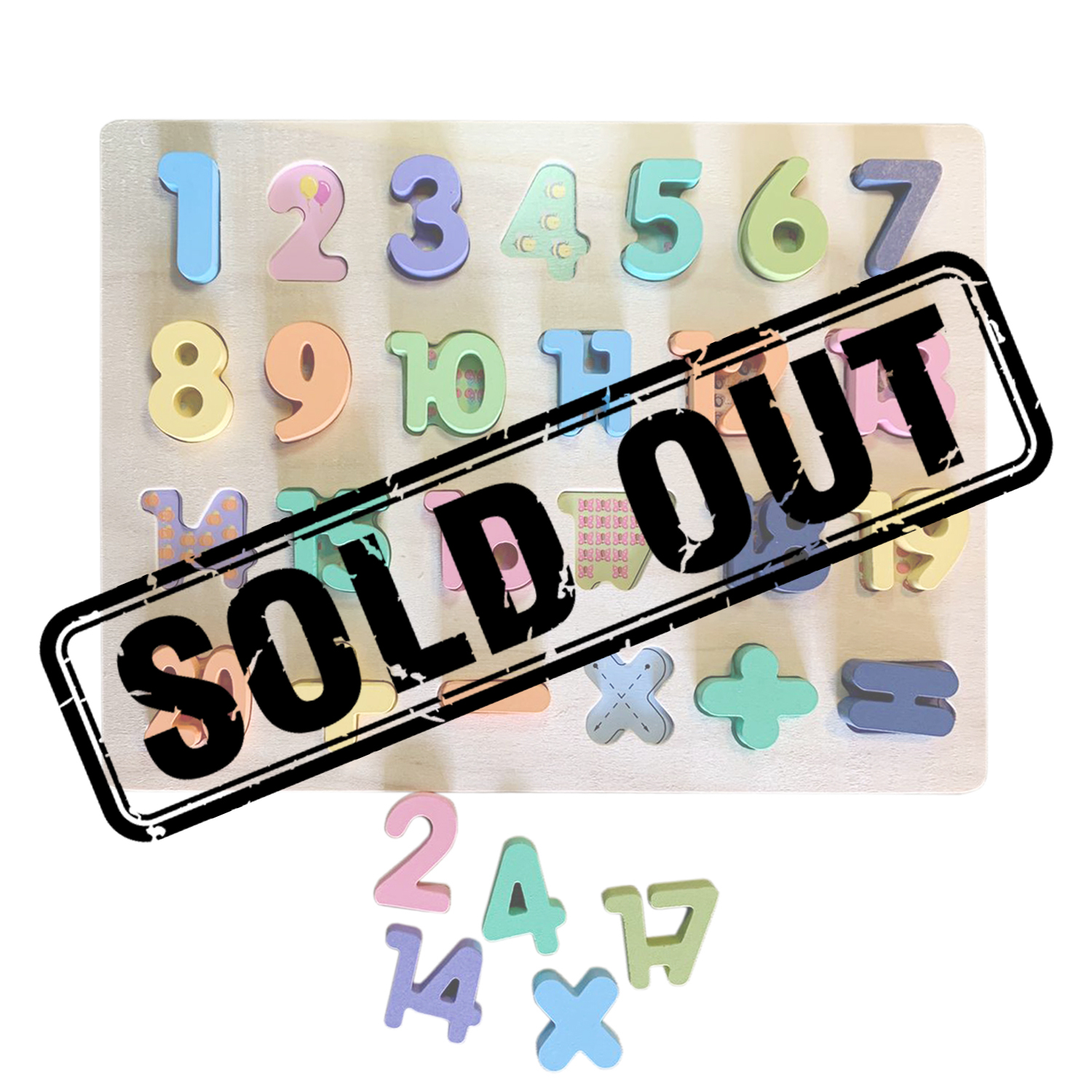 Wooden Raised Math Number 1-20 Puzzle – OPAL TOYS